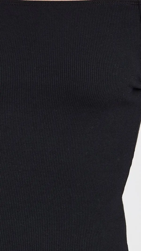 Joe's Jeans Off-shoulder Ribbed Knit Top