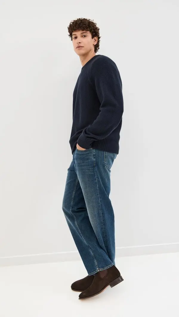Vince Micro Boucle Crew Neck Pullover