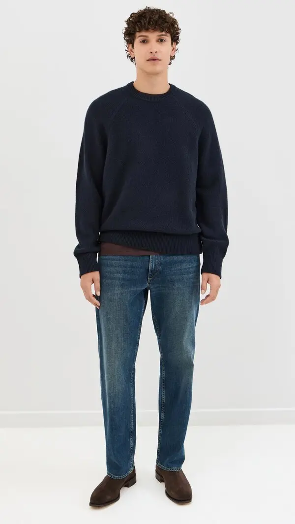 Vince Micro Boucle Crew Neck Pullover