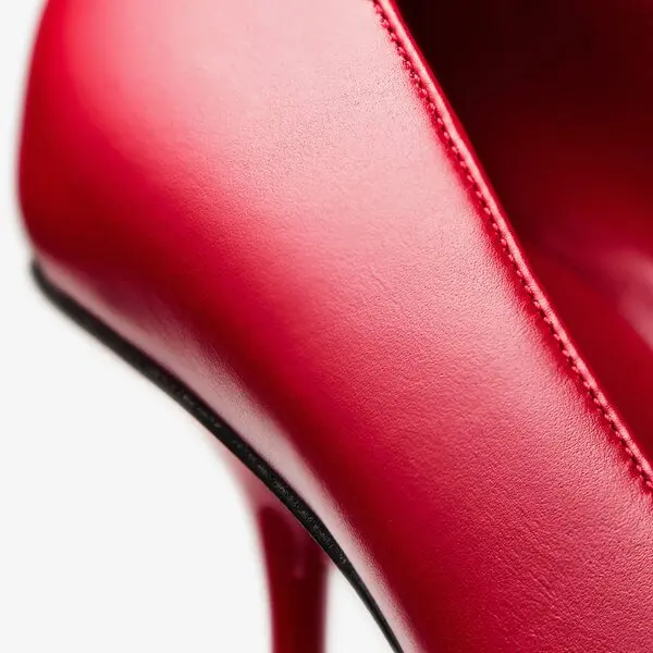 JIMMY CHOO Ixia 80 Leather Pumps - Ruby Red