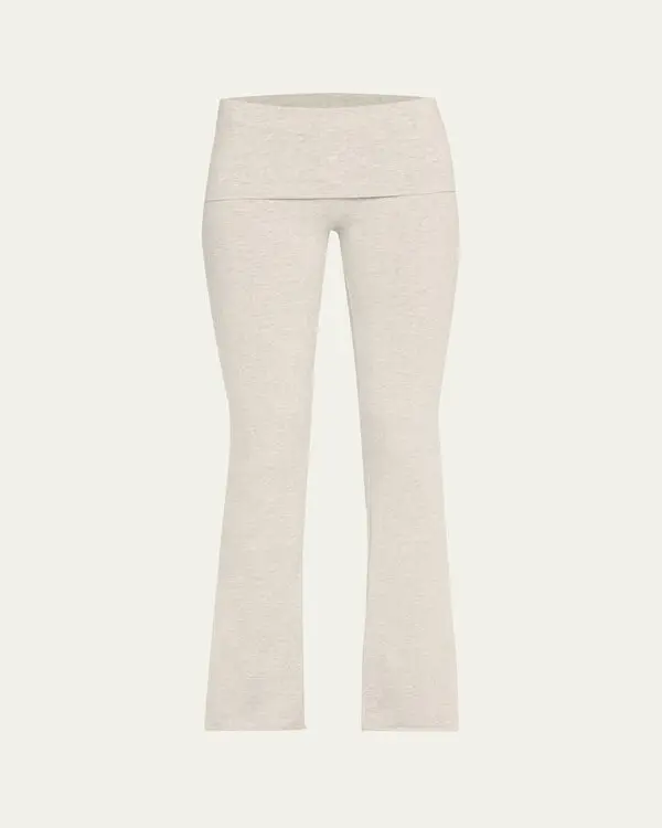 SKIMS Cotton Jersey Flare-leg Pants - Light Heather Grey