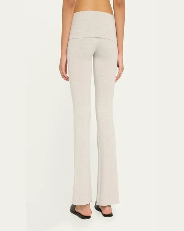 SKIMS Cotton Jersey Flare-leg Pants - Light Heather Grey