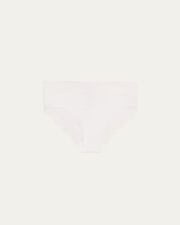 Hanro Cotton Delight Lace-trim High-cut Briefs - White