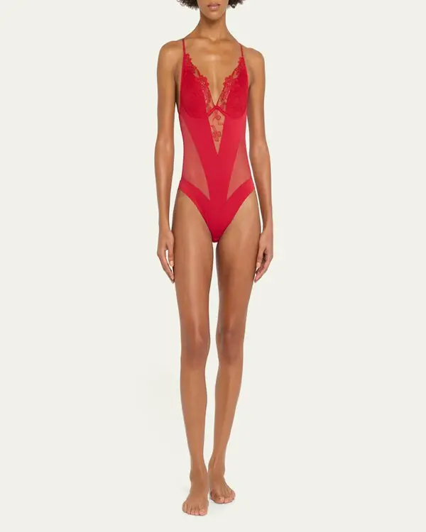Lise Charmel Embroidered Bodysuit - Re