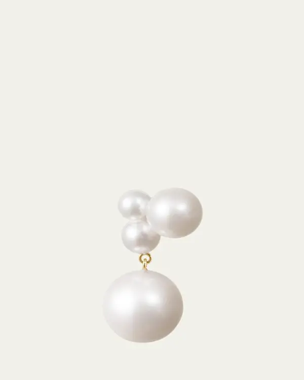 Sophie Bille Brahe 14k Yellow Stella Freshwater Pearl Right Earring - Gold