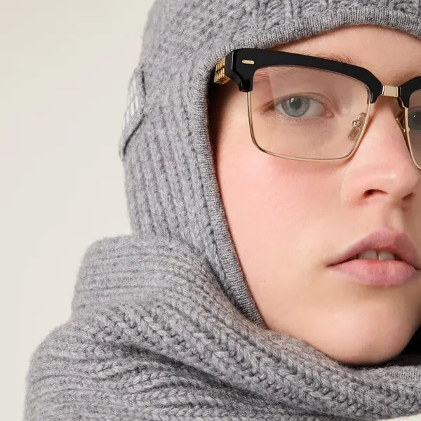 Miu Miu Cashmere Hood - Grey | Editorialist display picture 2