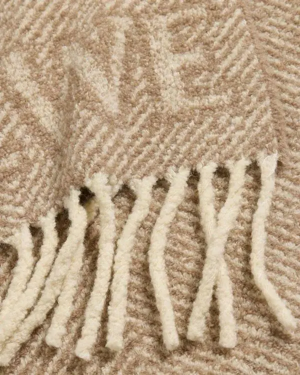 Loewe Logo Fringe Wool-blend Scarf