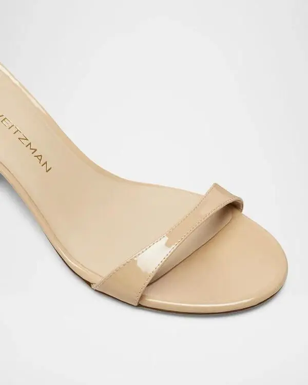 STUART WEITZMAN Nudist Ii Leather Sandals - Adobe
