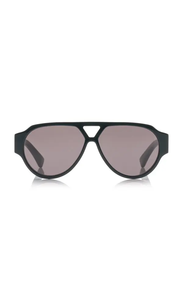 Bottega Veneta Aviator-frame Acetate Sunglasses - Black