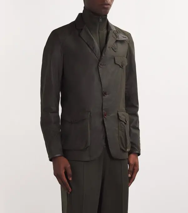 Barbour Waxed Beacon Jacket - Green