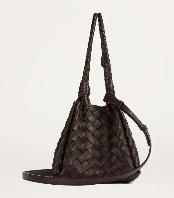 Bottega Veneta Small Leather Parachute Shoulder Bag - Brown