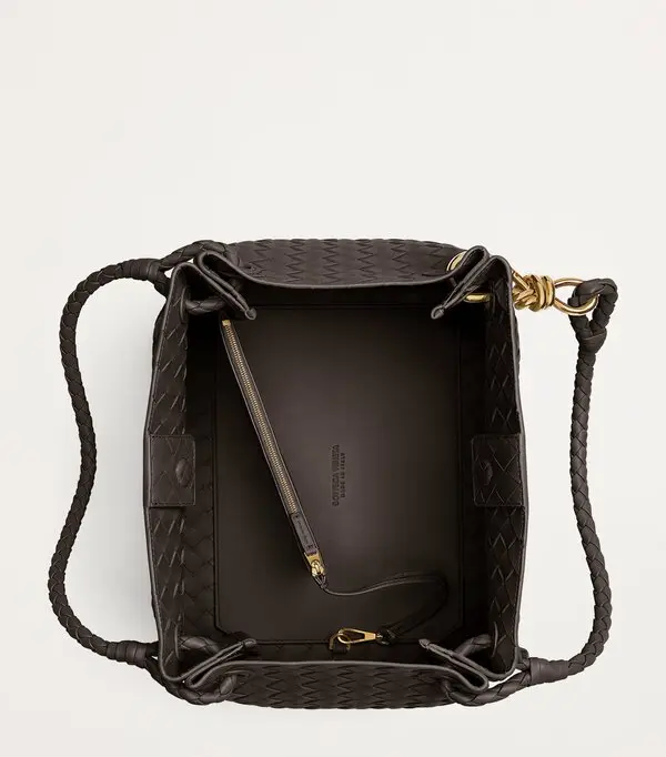 Bottega Veneta Small Leather Parachute Shoulder Bag - Brown
