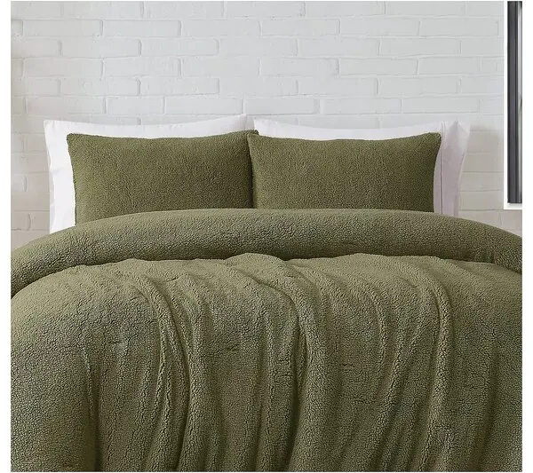 BROOKLYN LOOM Marshmallow Sherpa King Comforter Set