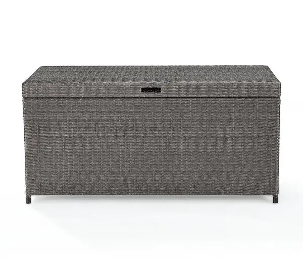 CROSLEY Palm Harbor Wicker Outdoor Storage Box - One-color
