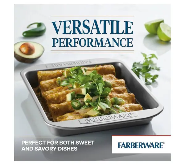 FARBERWARE Nonstick Bakeware 9-inch Square Cake Pan