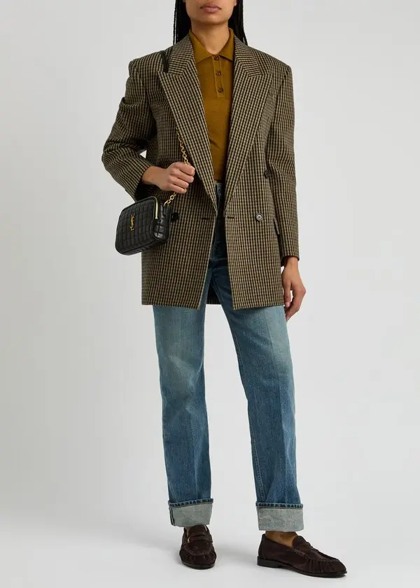 Saint Laurent Le Loafer Suede Loafers - Brown