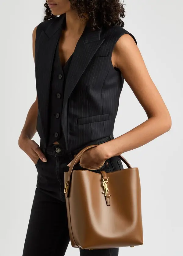 Saint Laurent Le 37 Small Bucket Bag - Brown