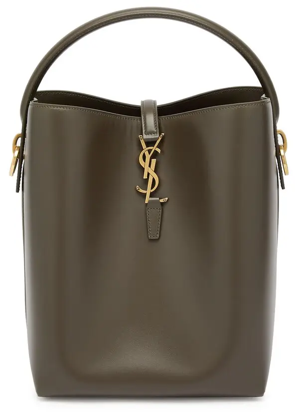 Saint Laurent Le 37 Small Bucket Bag - Khaki