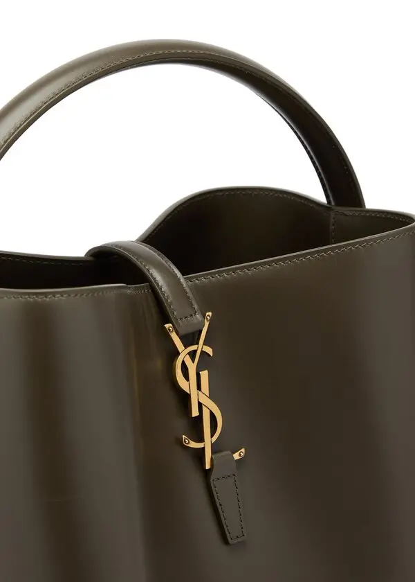 Saint Laurent Le 37 Small Bucket Bag - Khaki