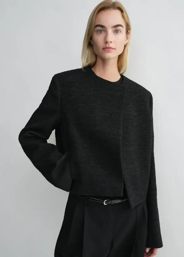 TOTEME Cropped Bouclé Evening Jacket