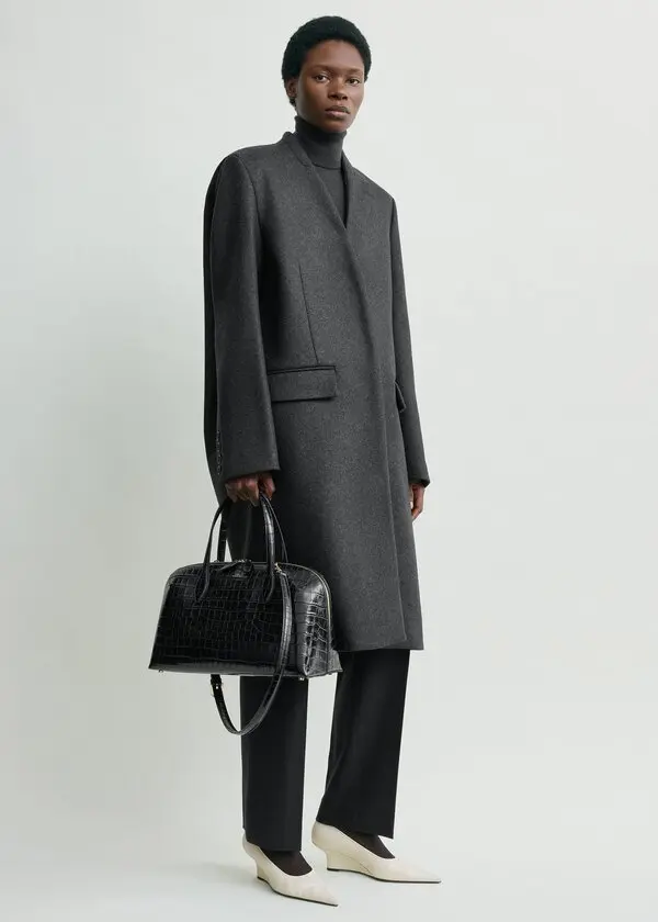 TOTEME Deep Pleat Coat - Grey