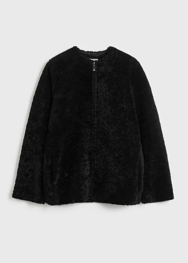 TOTEME Zipped Teddy Shearling Jacket