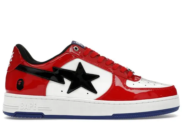 BAPE A Bathing Ape Sta #1 Sneakers - Red