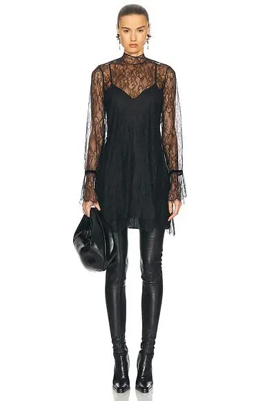 FRAME Lace Shift Dress