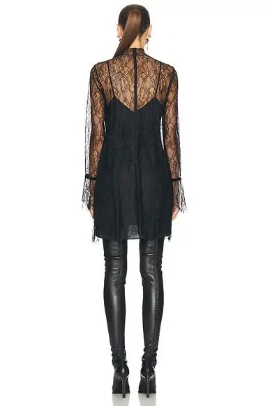FRAME Lace Shift Dress