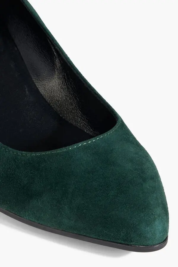 TOD'S Zeppa Suede Wedge Pumps