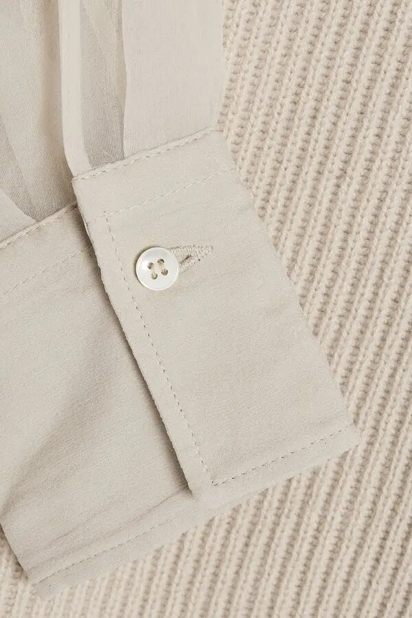 Brunello Cucinelli Embellished Paneled Sweater