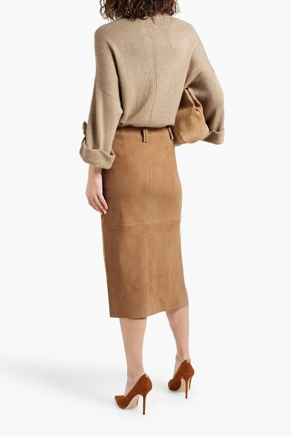 Brunello Cucinelli Embellished Wool-cashmere Sweater