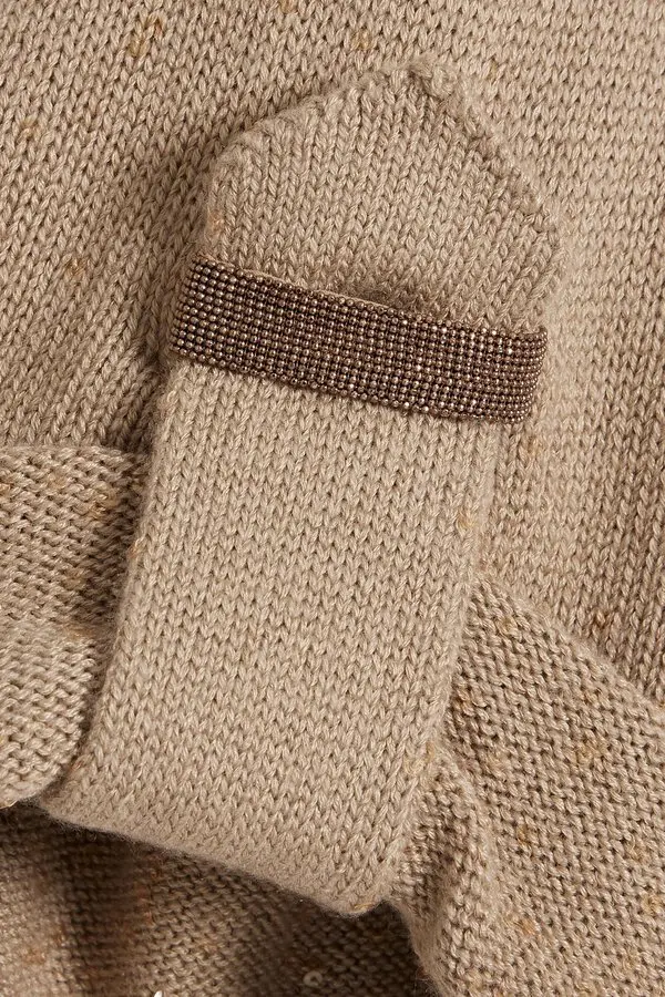 Brunello Cucinelli Embellished Wool-cashmere Sweater