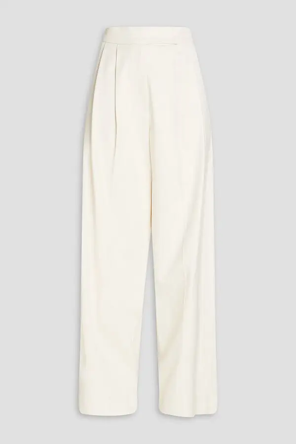Brunello Cucinelli Cotton-blend Drill Wide-leg Pants