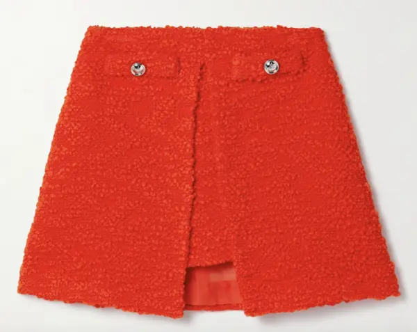Giambattista Valli Layered Wool-blend Tweed Mini Skirt