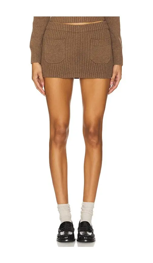 Frankies Bikinis Ashton Cotton Knit Skort