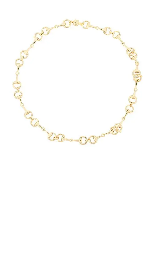 LUV AJ The Horsebit Necklace - Gold