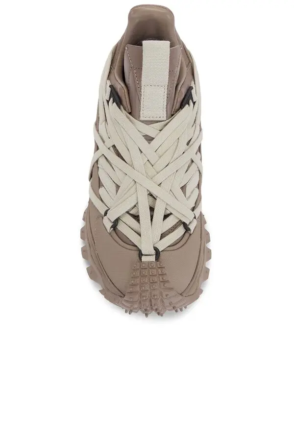 Rick Owens X Moncler Trailgrip Megalace Sneaker - Dust