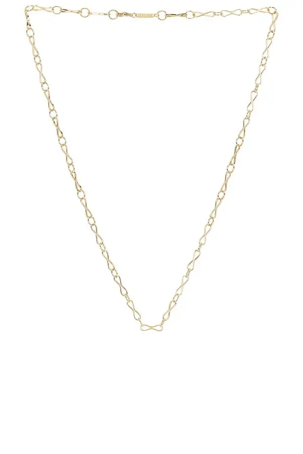 AZLEE Motif Large Link Chain Necklace - 18k Yellow Gold