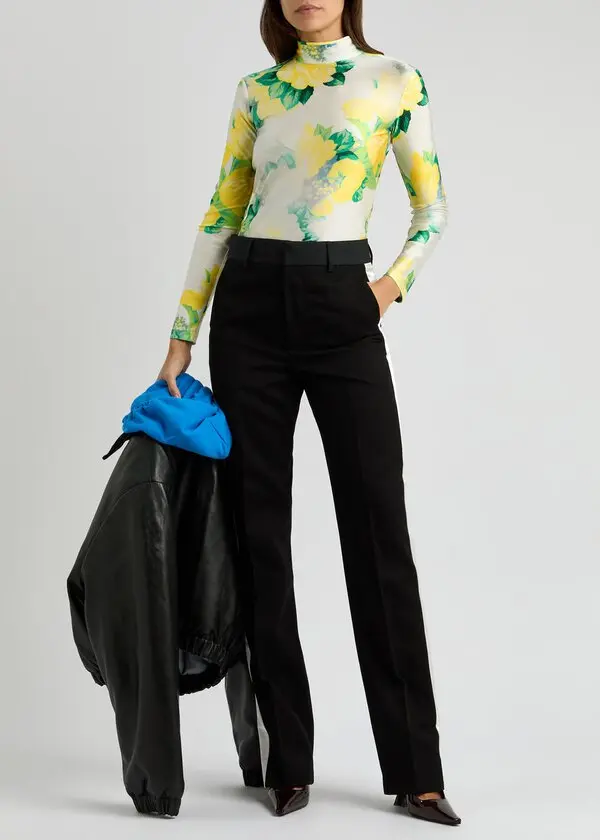 MERYLL ROGGE Floral-print Jersey Top