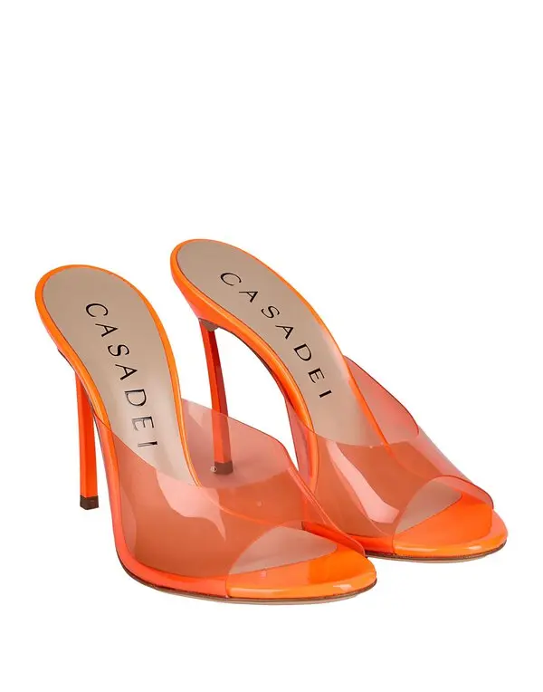 Casadei Rubber Stiletto Heeled Slides