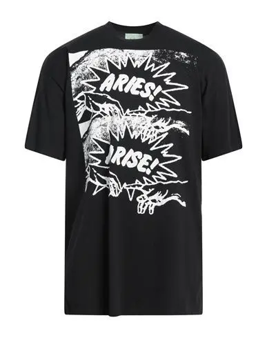 Aries T-shirt Size Cotton - Black