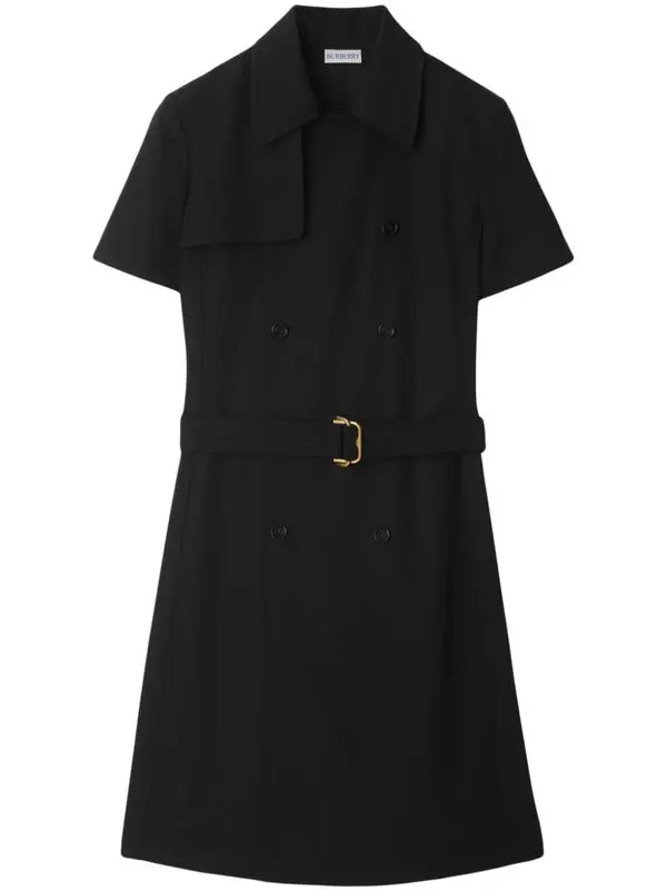 Burberry Belted Wool Minidress