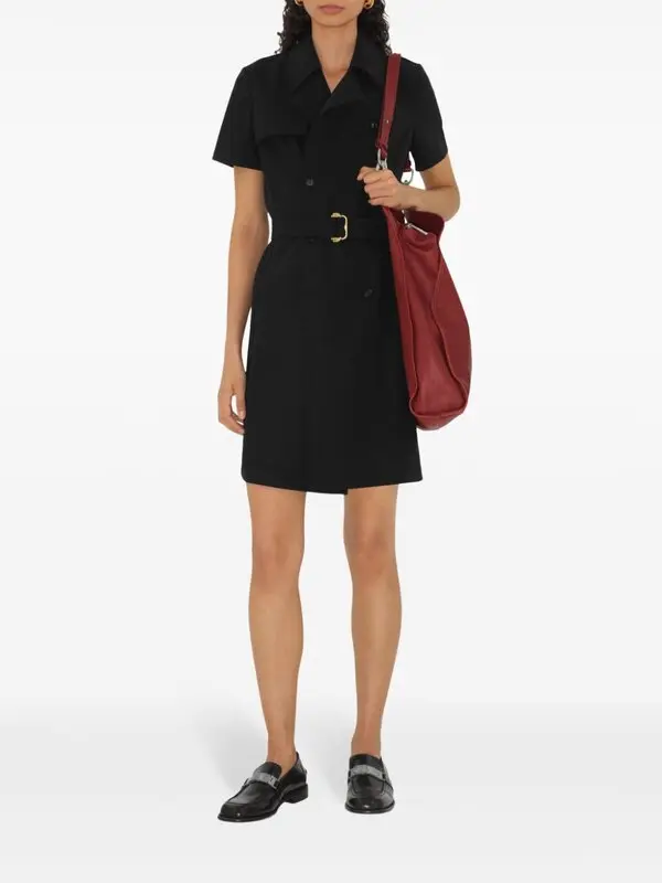 Burberry Belted Wool Minidress