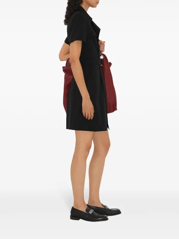 Burberry Belted Wool Minidress