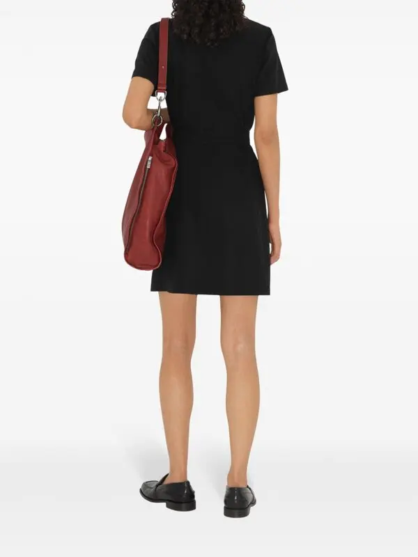 Burberry Belted Wool Minidress