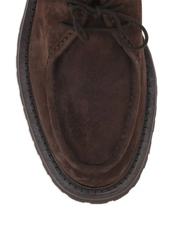Legres Suede Lace-up Shoes - Brown