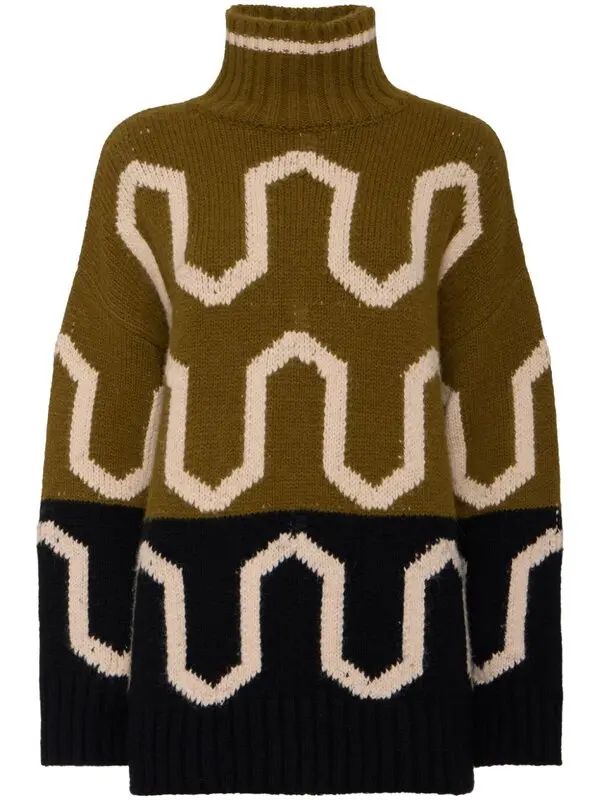 La DoubleJ Knitted Jumper - Green