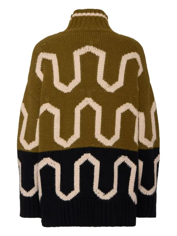 La DoubleJ Knitted Jumper - Green