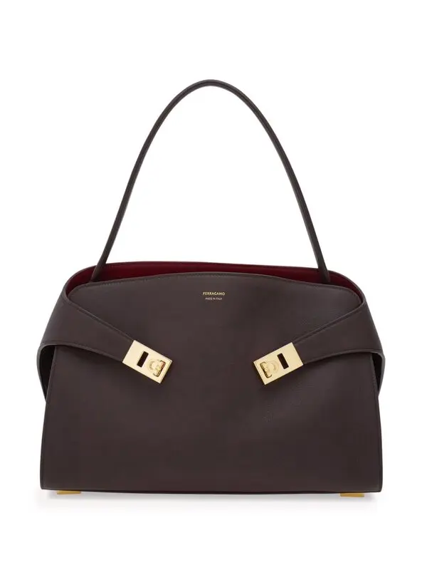 FERRAGAMO Hug Soft Shoulder Bag - Red